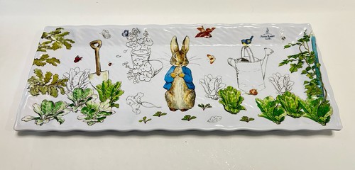 BEATRIX POTTER Melamine Peter Rabbit Spring Large Serving Platter (19 ...