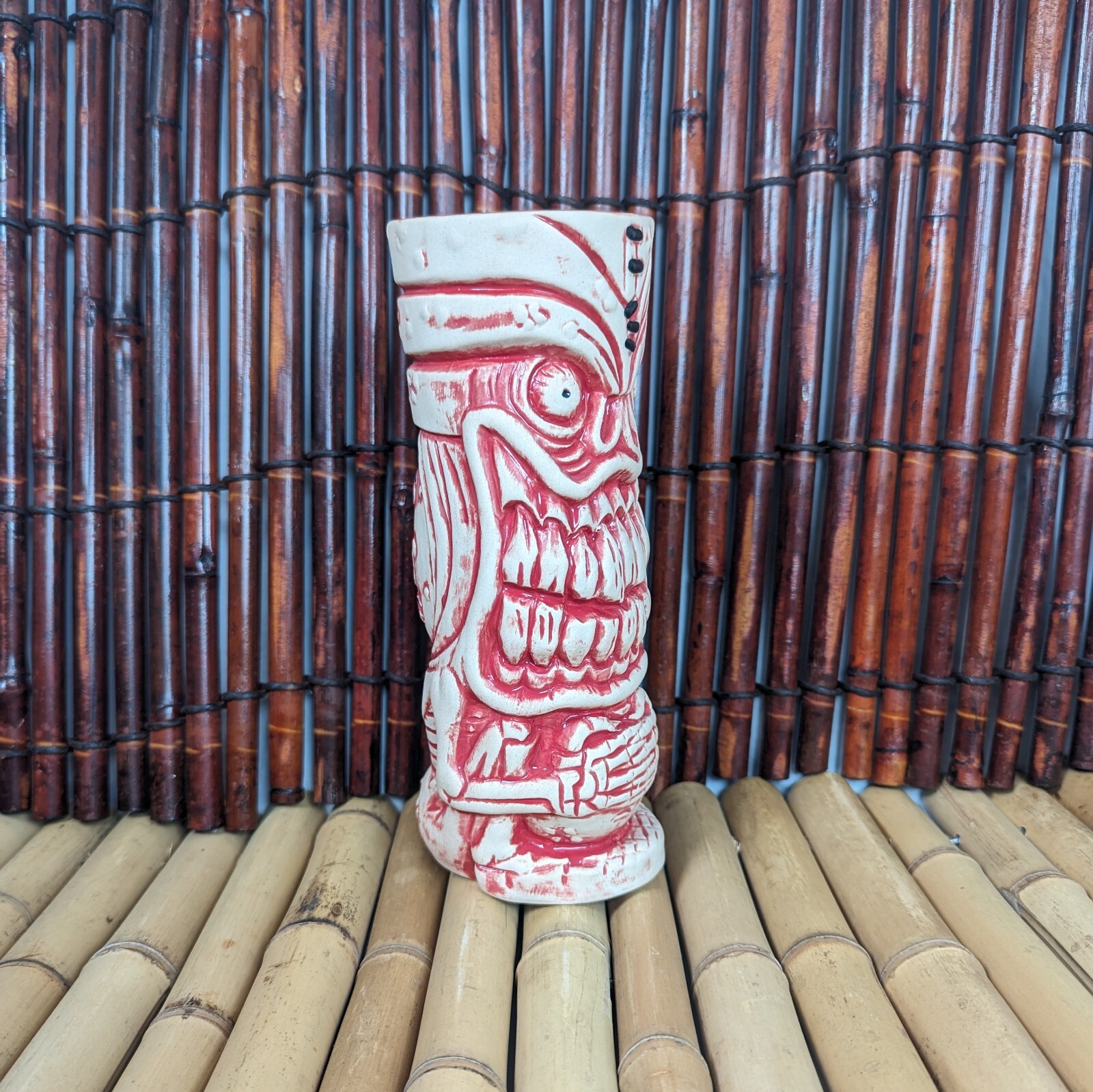 Frankie's Tiki Room Red Coral Lava Letch II Tiki Mug Big Toe Tiki Farm ...