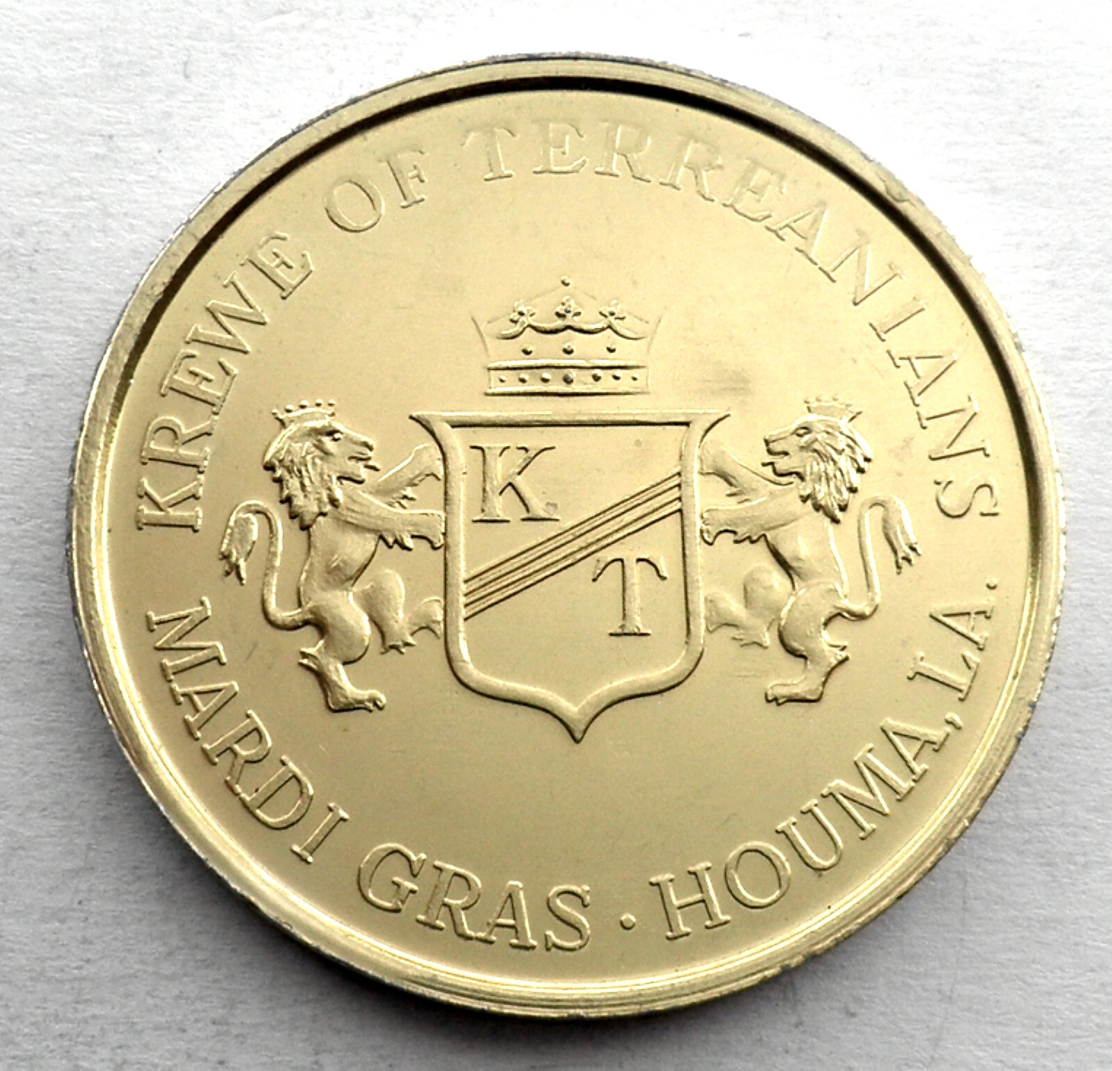 MARDI GRAS KREWE OF TERREANIANS LEGENDS AND MYTHS 1971 Doubloon. 2C11.1 ...