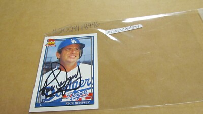1991 Topps Rick Dempsey signed card | eBay