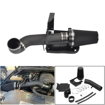 4" Inch Cold Air Intake Kit +Heat Shield for 99-06 GMC/Chevy V8 4.8L/5 ...
