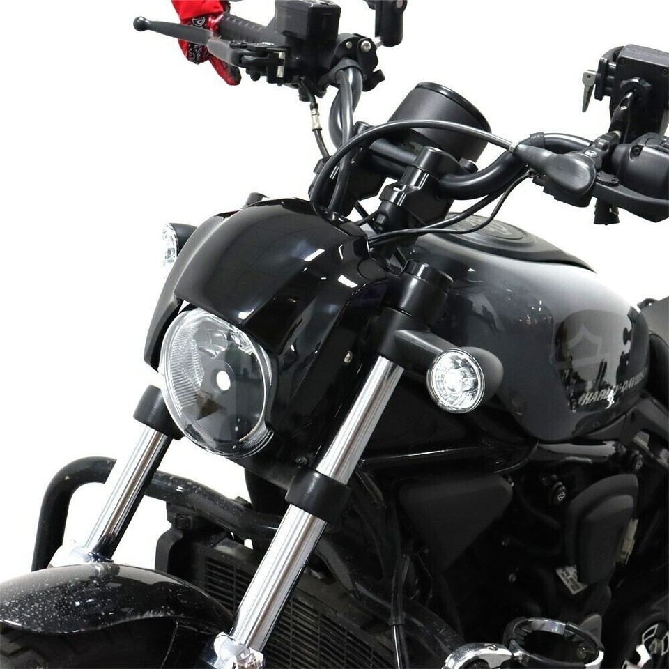Black Fairing Headlight Mask Cover Fit For Harley Nightster 975 RH975S ...