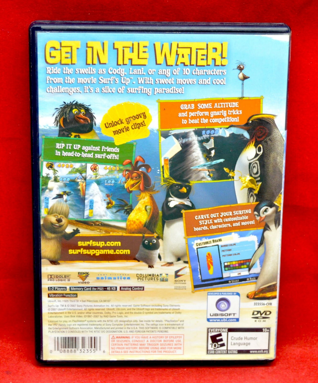 PlayStation 2 PS2 Surf's Up Movie Ubisoft Surf's Up Rated E CIB clean ...