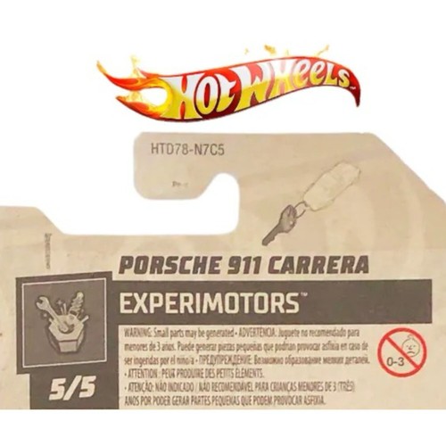 HOT WHEELS PORSCHE 911 CARRERA KEYCHAIN WHITE 2024 Series EXPERIMOTORS ...