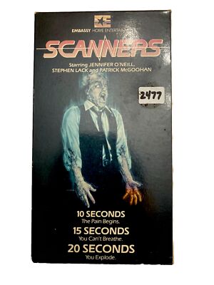 RARE FIND! Scanners VHS Tape, 1980, Horror, Thriller, HTF, Vintage ...