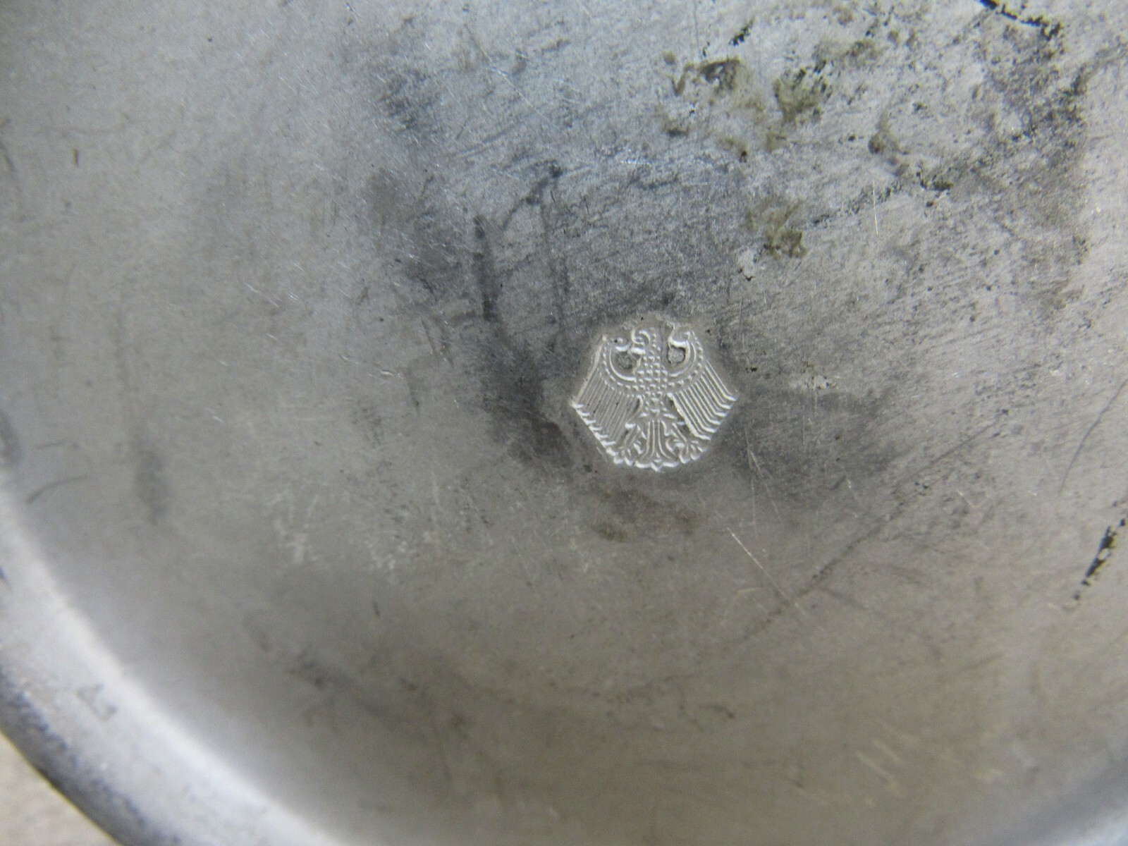 Vintage Genuine German Army Military Metal & Plastic Butter Dish Post ...