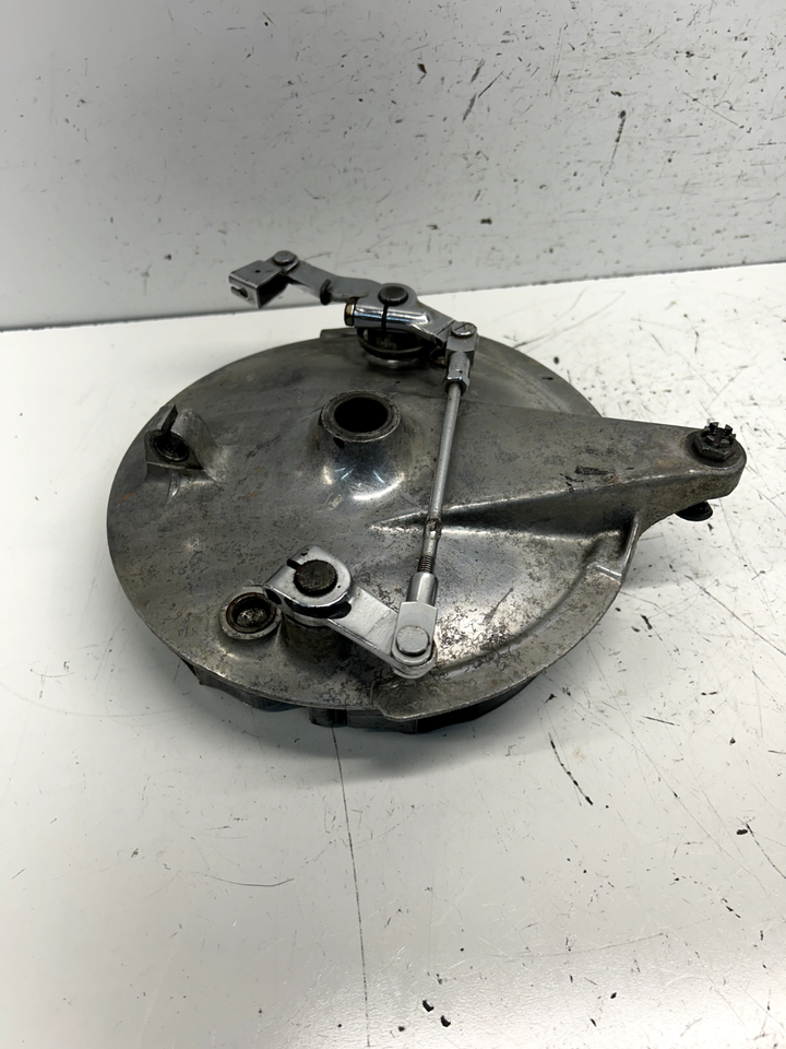 Honda CL77 CL 77 305 Rear Brake Plate Assembly / GOOD CHROME / WORKS ...