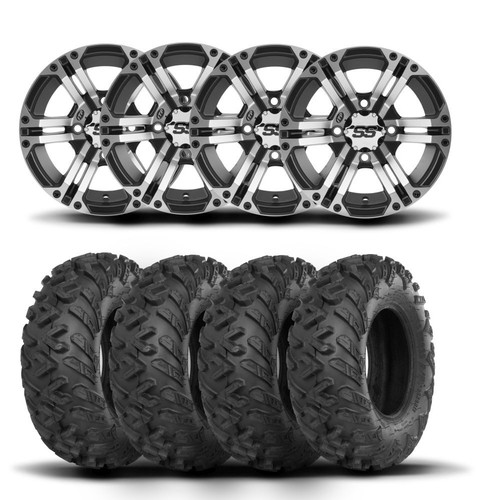 ITP SS212 12" Machined Black Wheels And Terracross R/T XD Tires [25x10 ...