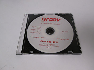 Opto 22 GROOV CD Rom Disc Quick Start User Guide Find Utility | eBay
