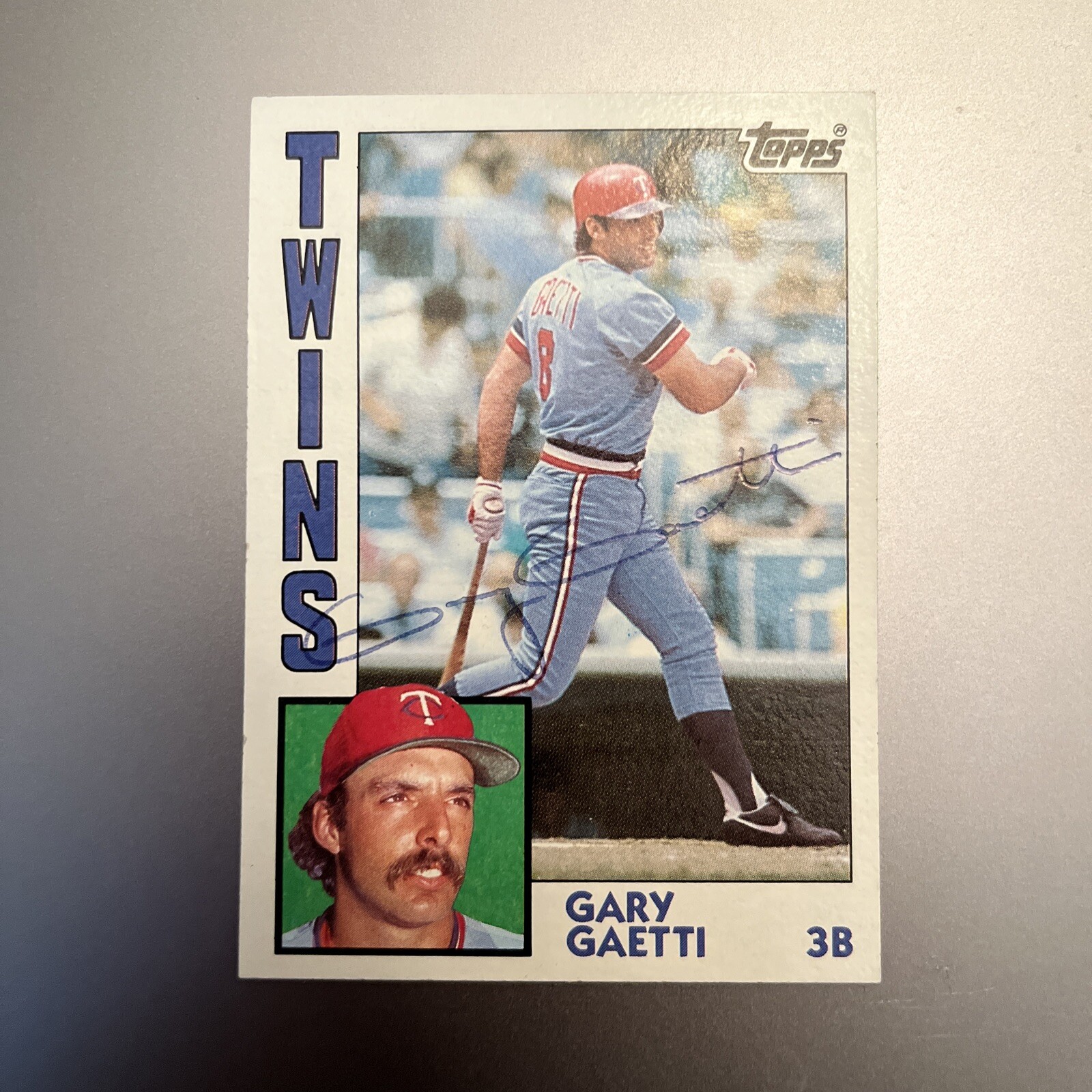 GARY GAETTI 1984 TOPPS AUTOGRAPHED SIGNED AUTO BASEBALL CARD | eBay