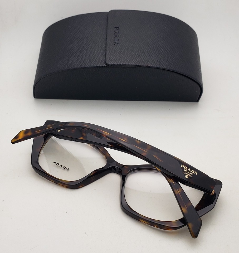New PRADA Cat-Eye Eyeglasses VPR 18W 2AU-1O1 54-17 145 Tortoise Havana ...
