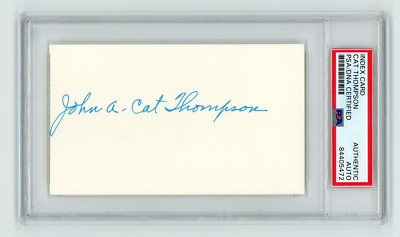 John Thompson Autographed Index Card PSA/DNA Certified | eBay