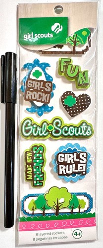 Colorbok Girl Scouts Stickers Scrapbooking Embellishment Card | eBay
