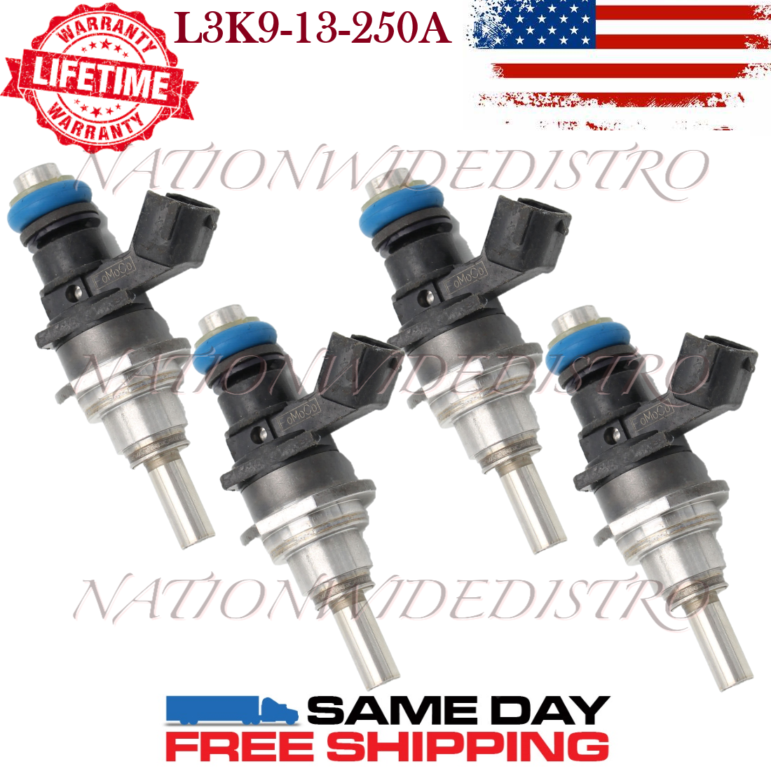 4x OEM Mazda Fuel Injectors for 06-13 MazdaSpeed 3 MazdaSpeed 6 CX-7 2 ...