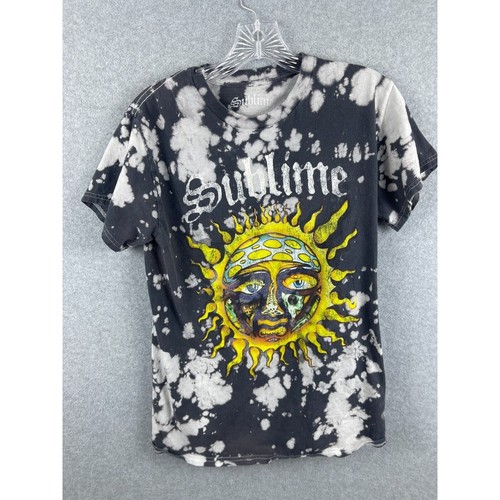 Sublime 40oz Freedom Sun Shirt Size S White Black Tie Dye Short Sleeve ...