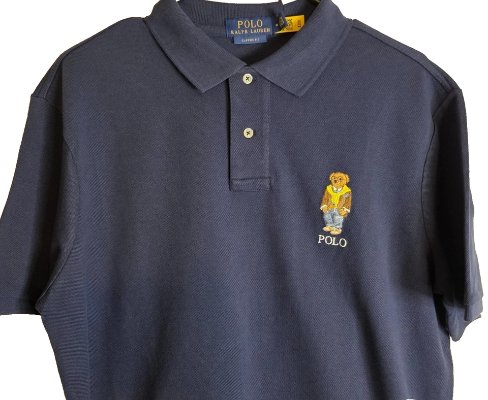 Polo Ralph Lauren men`s Polo Bear t-shirt long sleeves blue | eBay