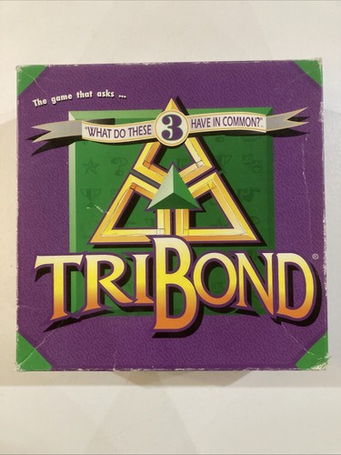 TriBond Trivia Board Game What Do These 3 Have In Common? 100% Complete ...