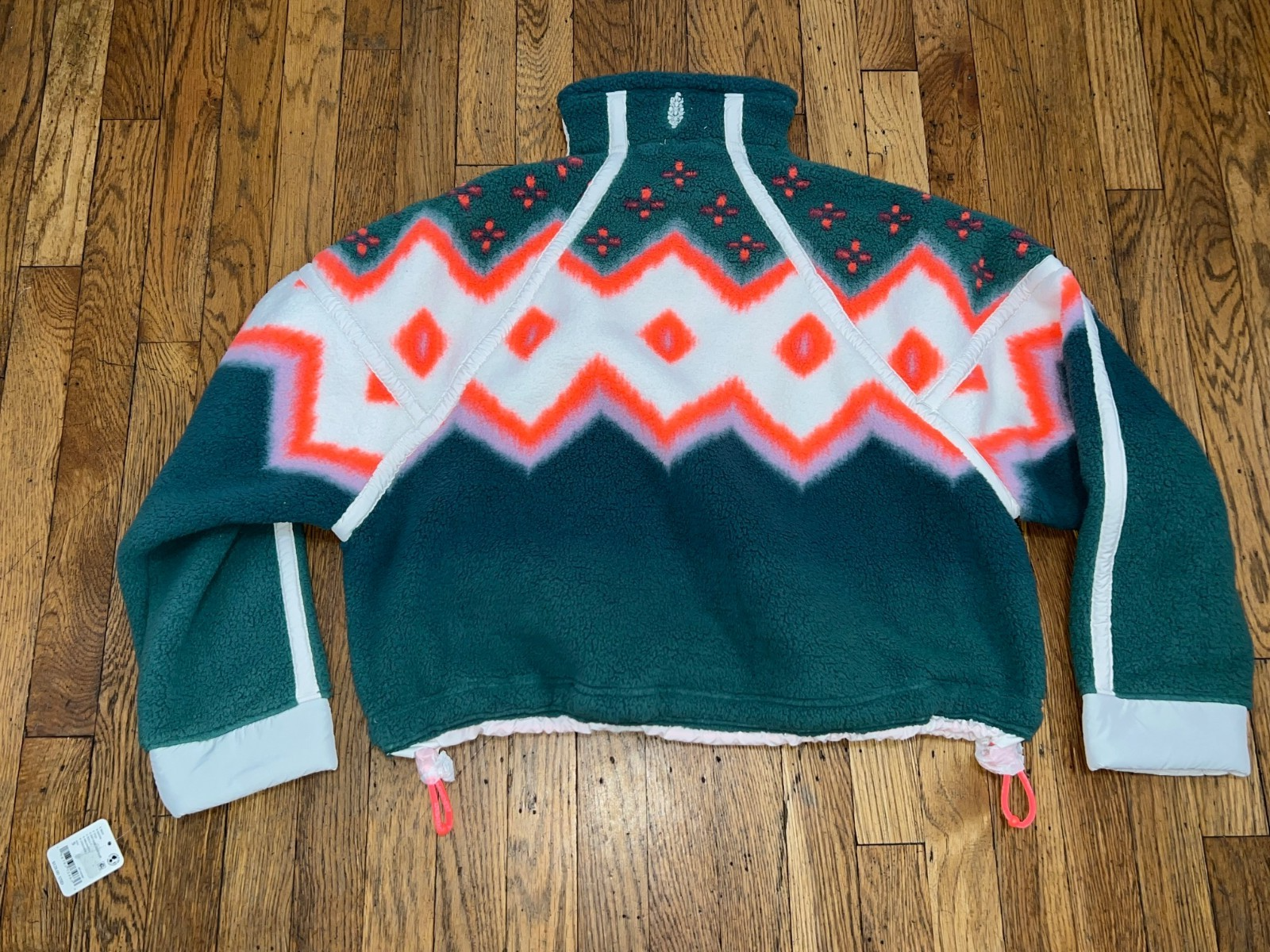 Free People FP Movement Mountain High Half Zip Fleece Green Glow Sz S ...