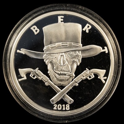 2018 American Western Skulls 5oz Silver Coin Gunslinger | eBay