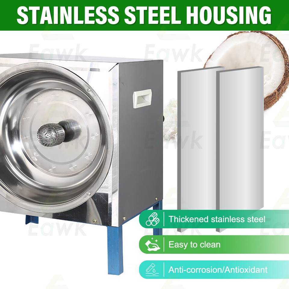 Electric Coconut Grater Scraper Shredder Commercial Automatic Coconut ...