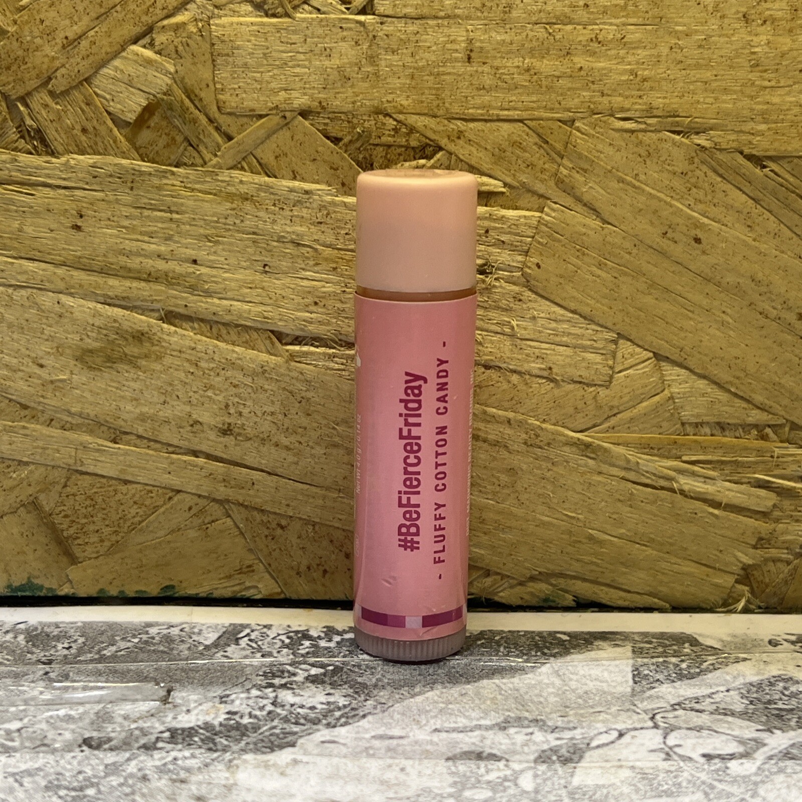 BE FIERCE FRIDAY Fluffy Stuff COTTON CANDY LIP SMACK. *OPEN IMPERFECT ...