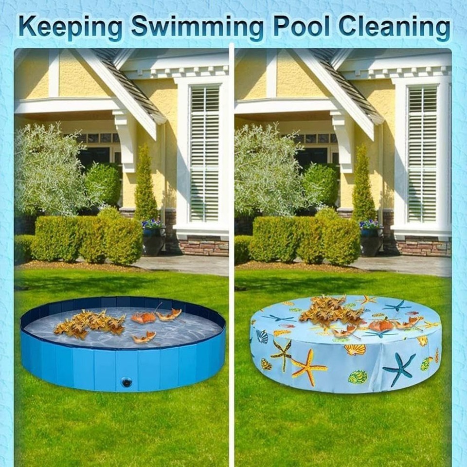 UV Protection Dog Pool Dust Cover Round Pool Safety Cover | eBay