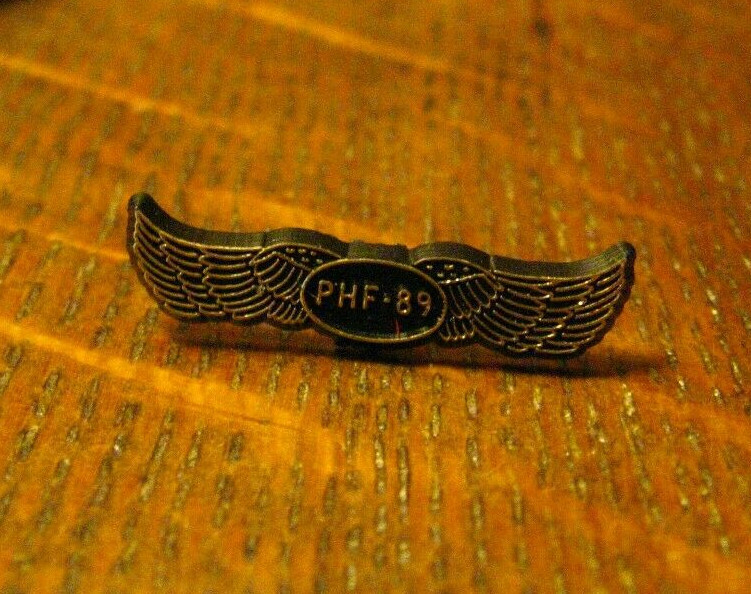 PHF 1989 Vintage Wings Lapel Pin - Junior Pilot Flight Attendant ...