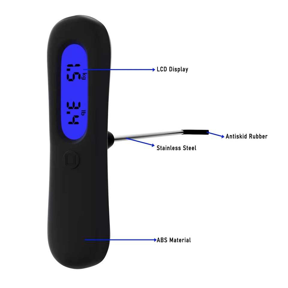 Professional Digital Trigger Pull Scale Gauge with Hook Clear LCD ...