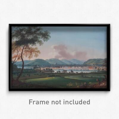 John Caspar Wild - Cincinnati From Behind Newport Barracks Print 11x17 ...