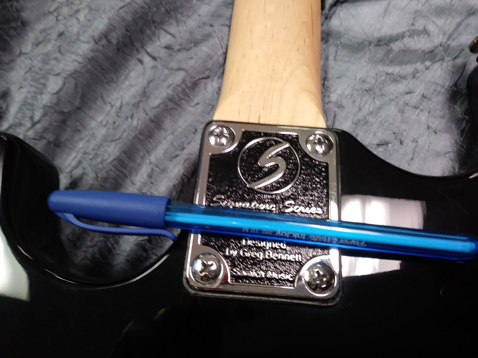 Samick Greg Bennett Malibu electric guitar, black, Grover tuners! | eBay