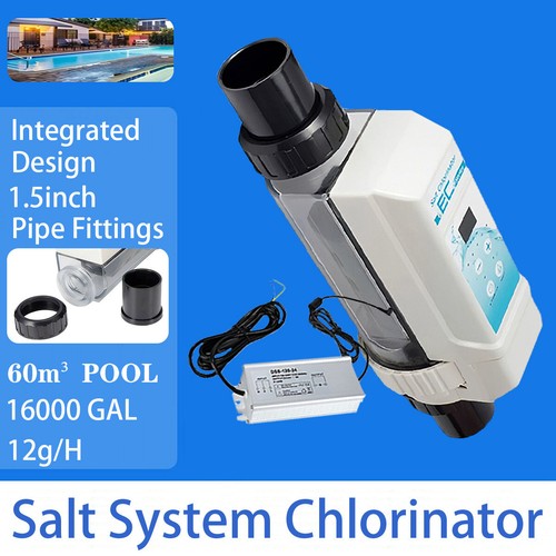 Up to 16000 Gal Salt Water Pool Chlorinator System Titanium Cell, Non ...
