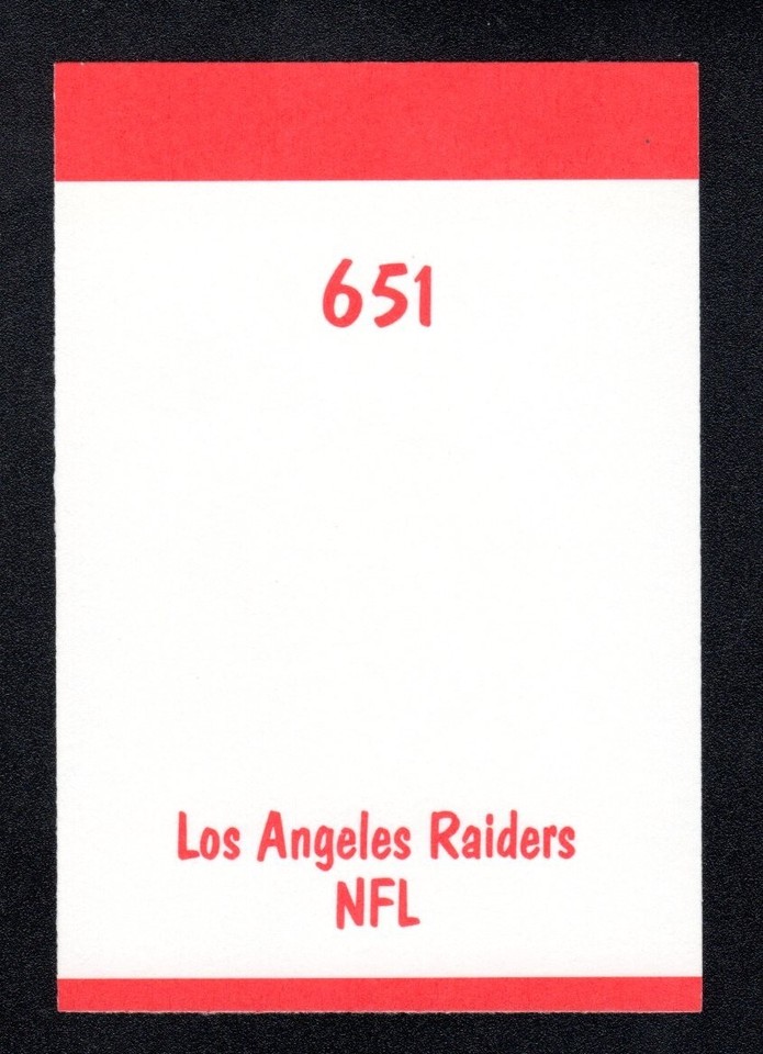 Los Angeles Raiders Oakland Football Vintage 1987 Motto Game Trivia ...