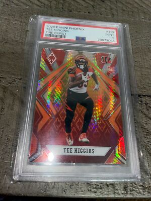 2020 Panini Phoenix #110 Tee Higgins RC 🔥 Fire Burst PSA 9💥 | eBay