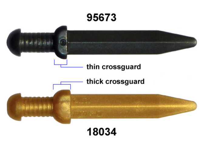 Lego 4 flat silver Roman Gladius Weapon sword,4 Castle Mini Figures ...