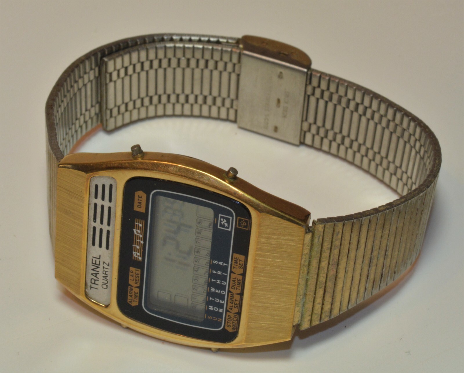 VTG Tranel Men’s quartz Alarm Dual Time Date LCD watch | eBay