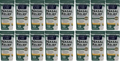 16x F.CARE NOSE NASAL RELIEF SPRAY PUMP MIST ANTI-DRIP 12 HR RELIEF ...