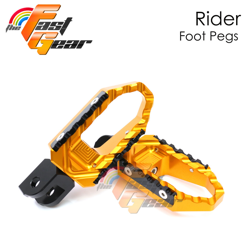 Gold Rider Front Foot Pegs Wide TRC For Kawasaki Z900RS Cafe Racer 18 ...
