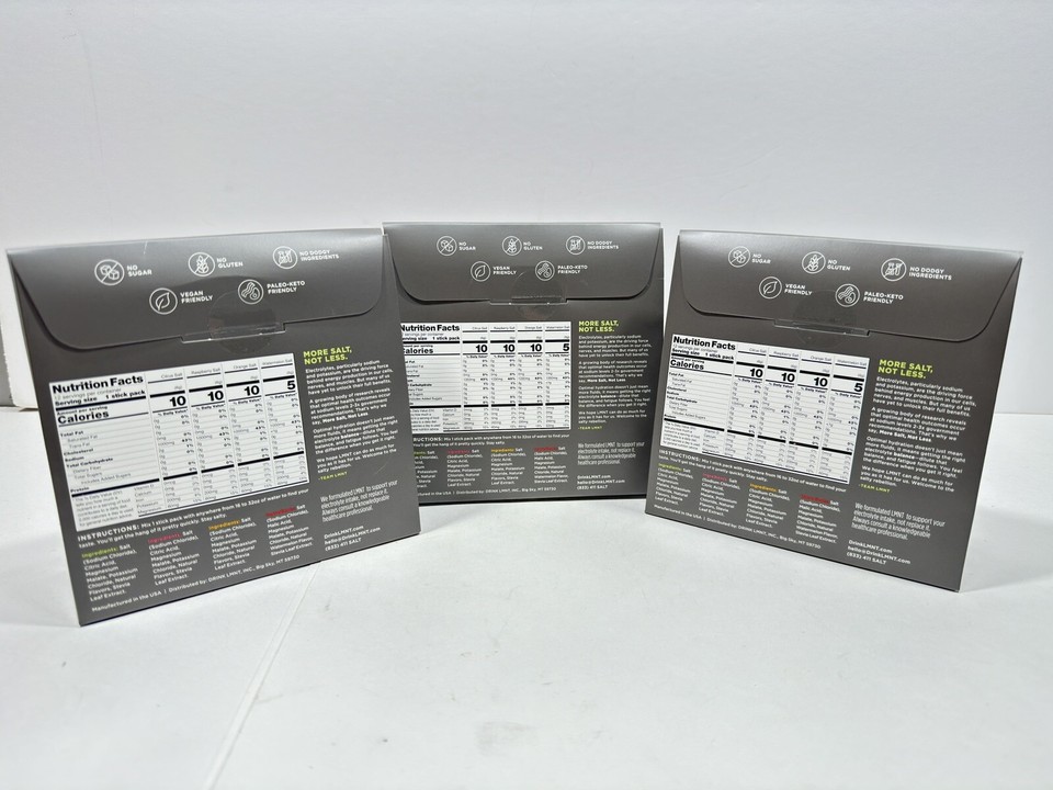 3-12 Pack LMNT Electrolyte Powder Packets Keto Hydration Powder Element ...