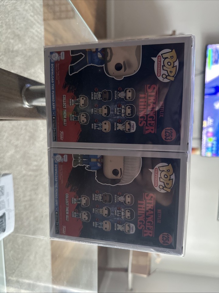 Funko POP! Stranger Things Hopper #1253 Joyce #1254 Funko Exclusive ...