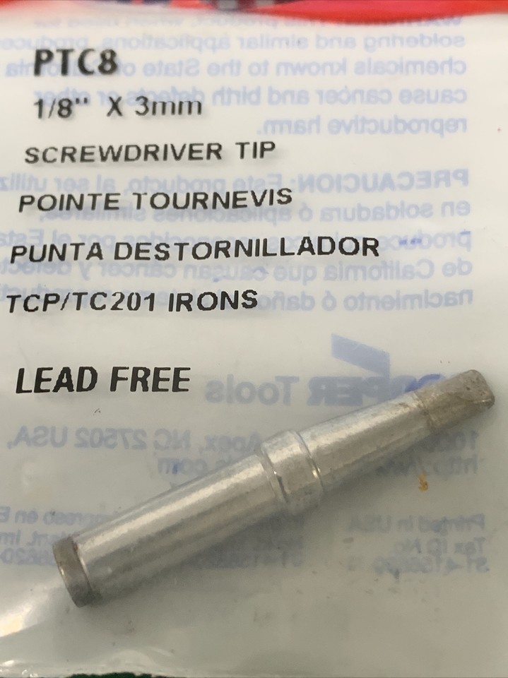 WELLER PTC8 1/8"X3MM SCREWDRIVER TIP | eBay