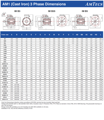 Electric Motor Specification Chart - Infoupdate.org