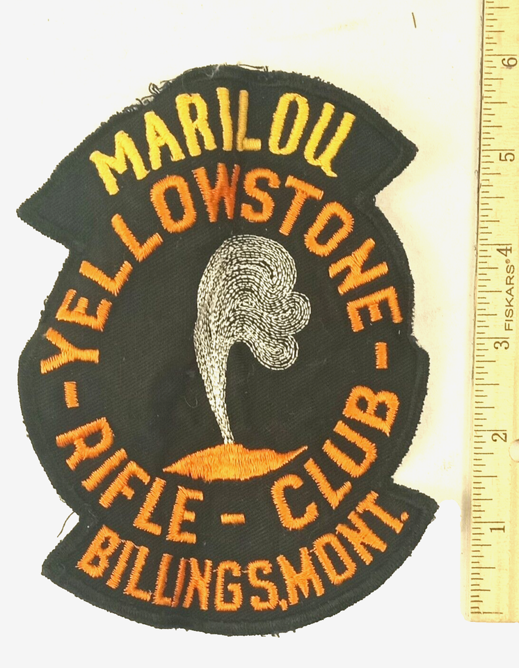 Billings MT Yellowstone Rifle Club Marilou Patch Sew On 4.5" x 6" c- | eBay