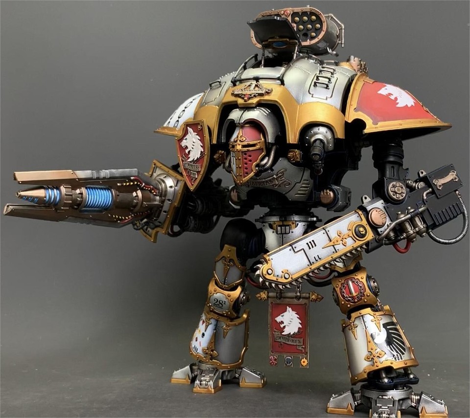 Warhammer 40K Knight Preceptor Imperial Knights Presale Painted Gallery ...
