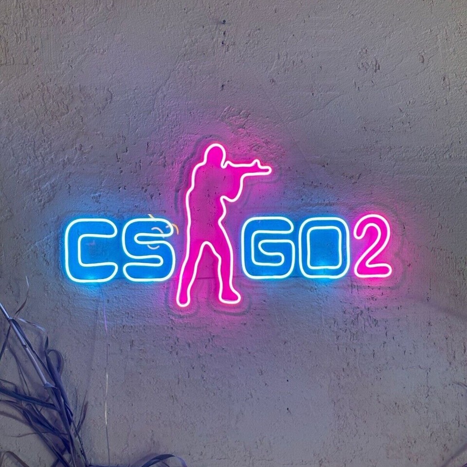 CS GO Neon Sign, CS GO 2 Neon Sign, Gamer Room Decor, Gifts for Friends ...