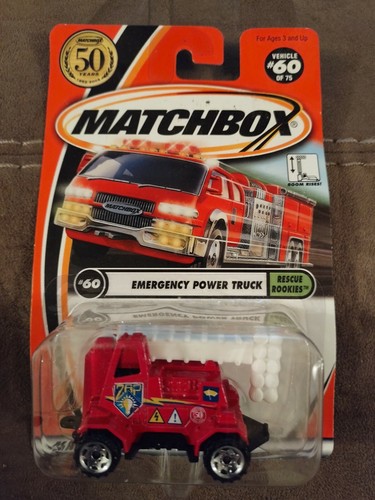 Vintage Matchbox Rescue Rookies Series #60 Emergency Power Truck Sealed ...