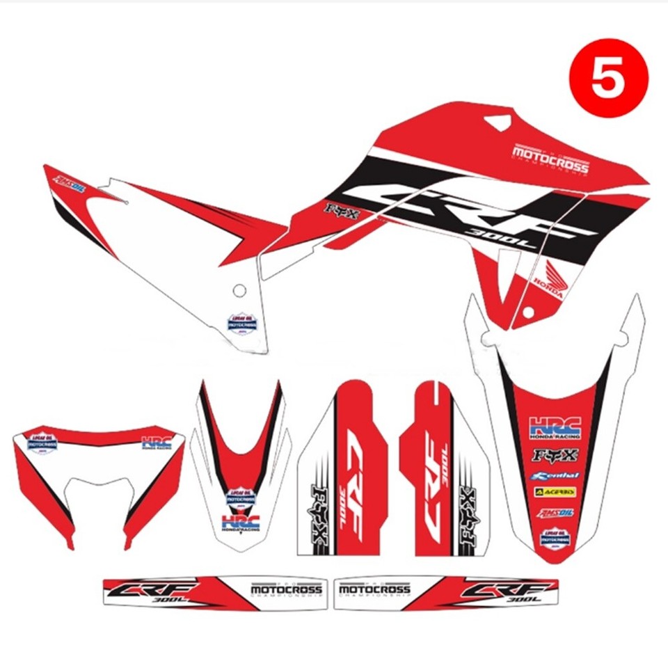 Stickers Decals For Honda CRF300L Motocross Graphics Whole Bike Can ...