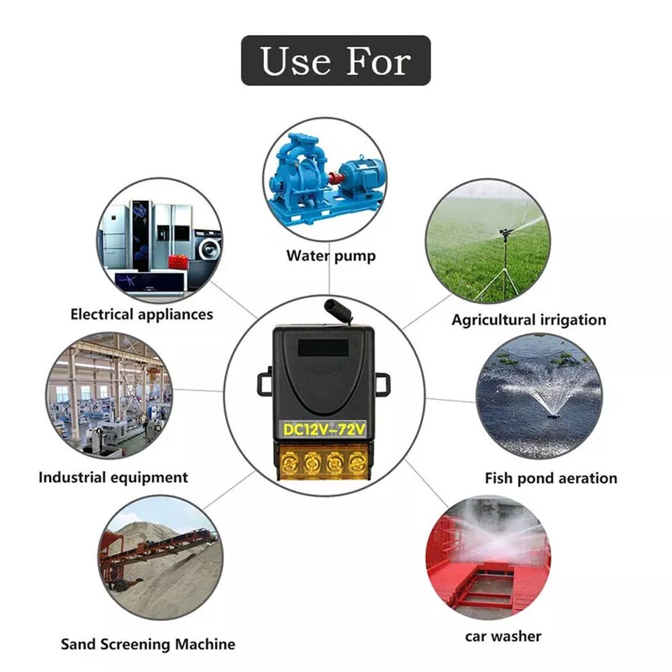 AC Wireless Remote 110V-240V 30A RF Relay Control Remote Switch 433Mhz ...