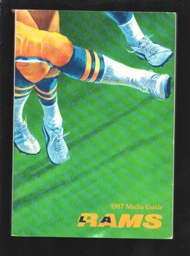 Los Angeles Rams Media Guide 1987-Player & coaches photos & profiles ...