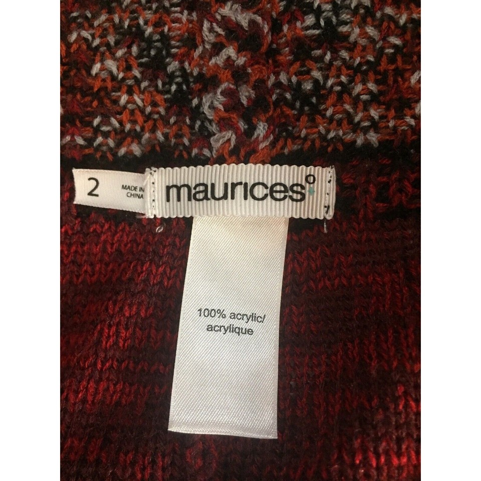 Maurice’s 2x Plus Woman Sweater Shawl Long Sleeve Hi Low With Fringe ...