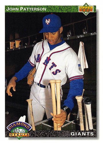 John Patterson 1992 Upper Deck 778 San Francisco Giants Rookie BASEBALL ...